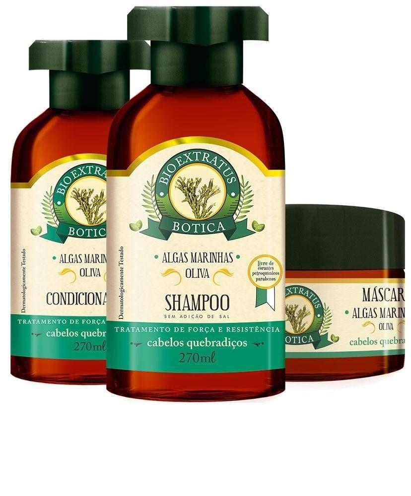 Bio Extratus Botica Algas Sh + Condic + Masc 270ml - Kit de Tratamento ...