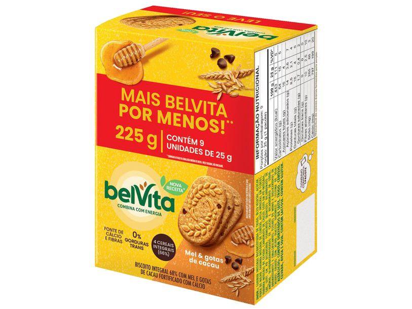 Biscoito Mel e Cacau Integral BelVita 25g 9 Unidades