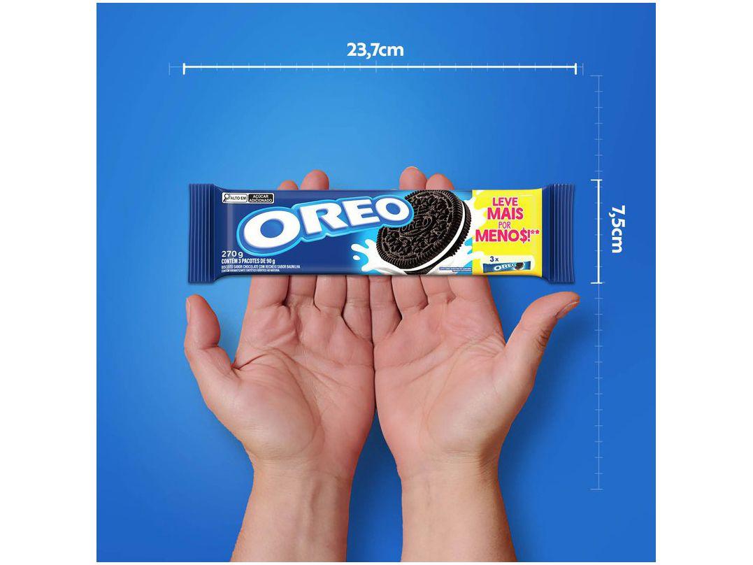 Biscoito Recheado Chocolate e Baunilha Original Oreo 270g
