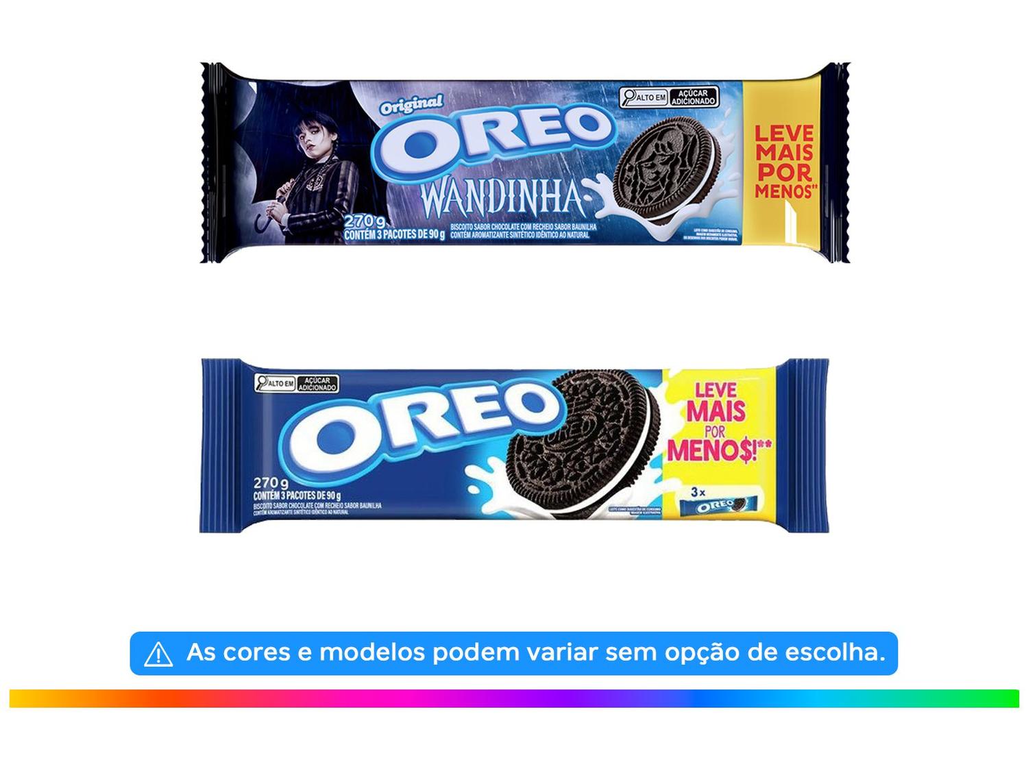 Biscoito Recheado Chocolate e Baunilha Original Oreo 270g
