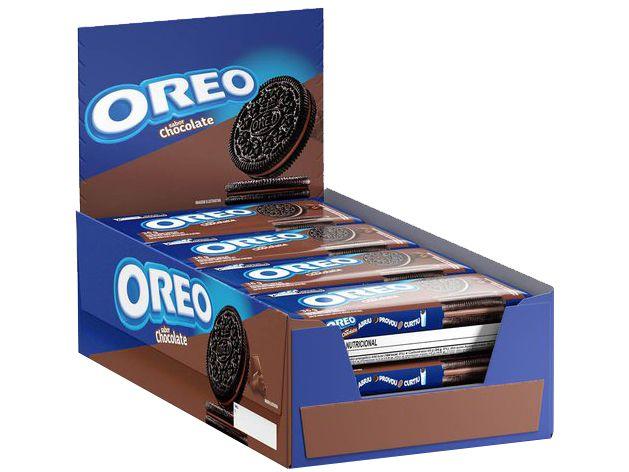 Biscoito Recheado Chocolate Oreo Display 36g 8 Unidades