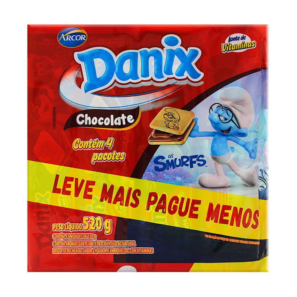 Biscoito Recheado Danix Sabor Chocolate 520g Leve Mais Por Menos ...