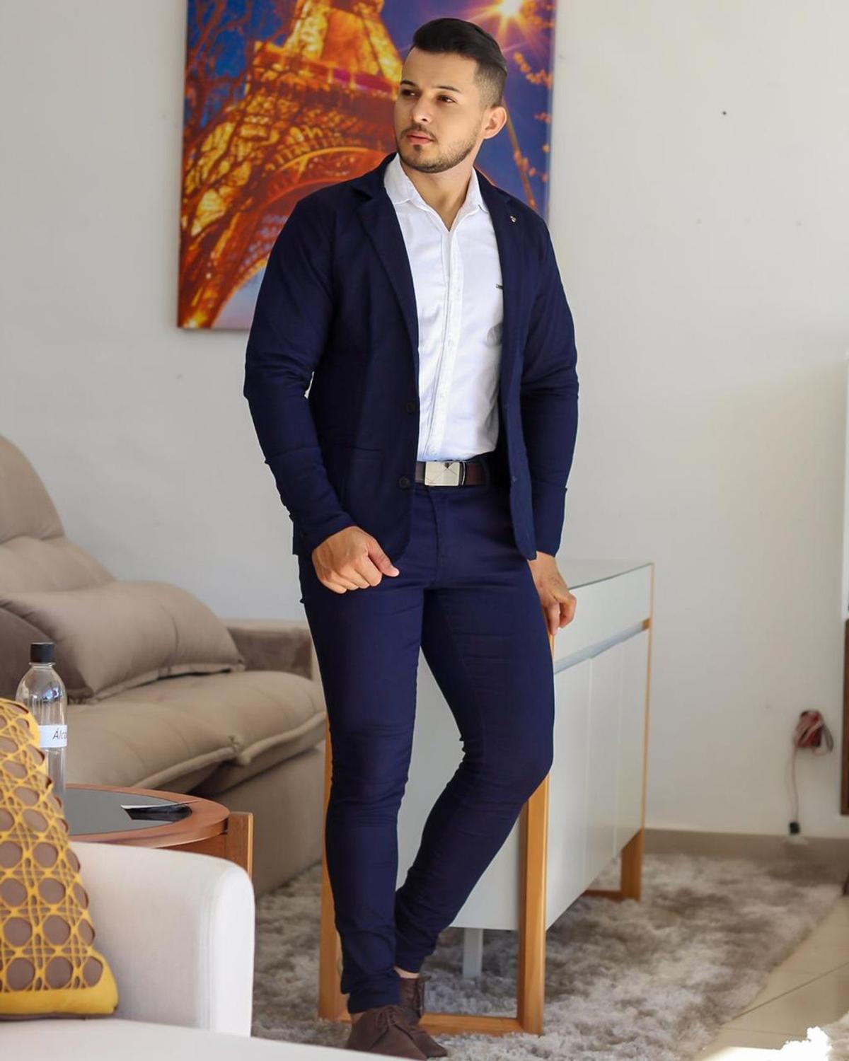Blazer Masculino Slim - Dragonfly Jeans - Blazer Masculino - Magazine Luiza