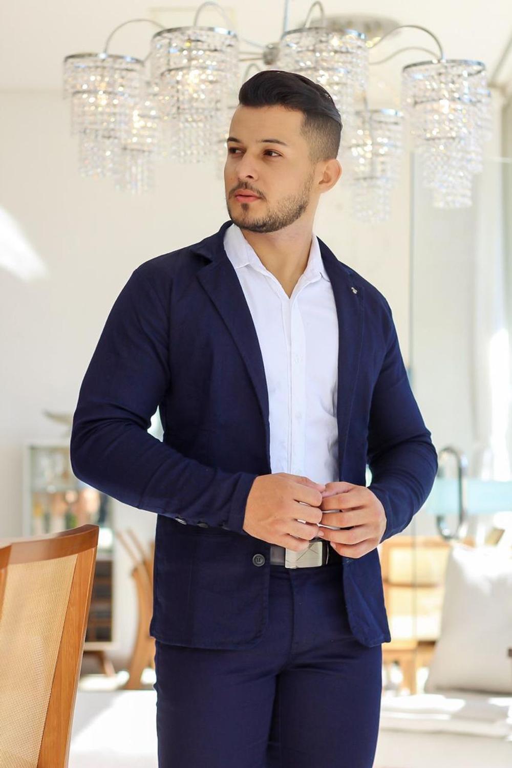 Blazer Masculino Slim - Dragonfly Jeans - Blazer Masculino - Magazine Luiza