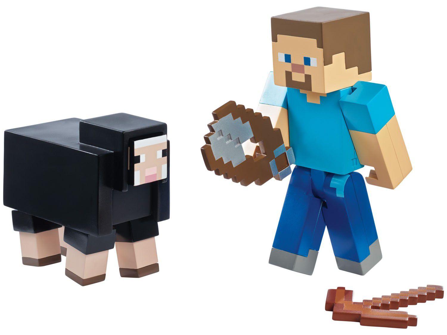 Bloco de Montar Boneco Minecraft Steve - Mattel - Blocos de Montar e ...