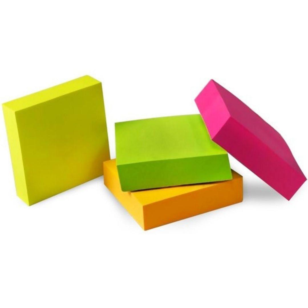 Bloco de Notas Auto Adesivo Post-It Cubo Kaz - 51x51mm - 300 Folhas ...