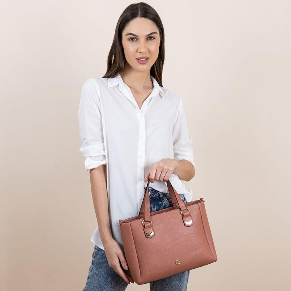 Bolsa tote transversal feminina rafitthy 33.21110d_3 rose - Bolsas - Magazine Luiza