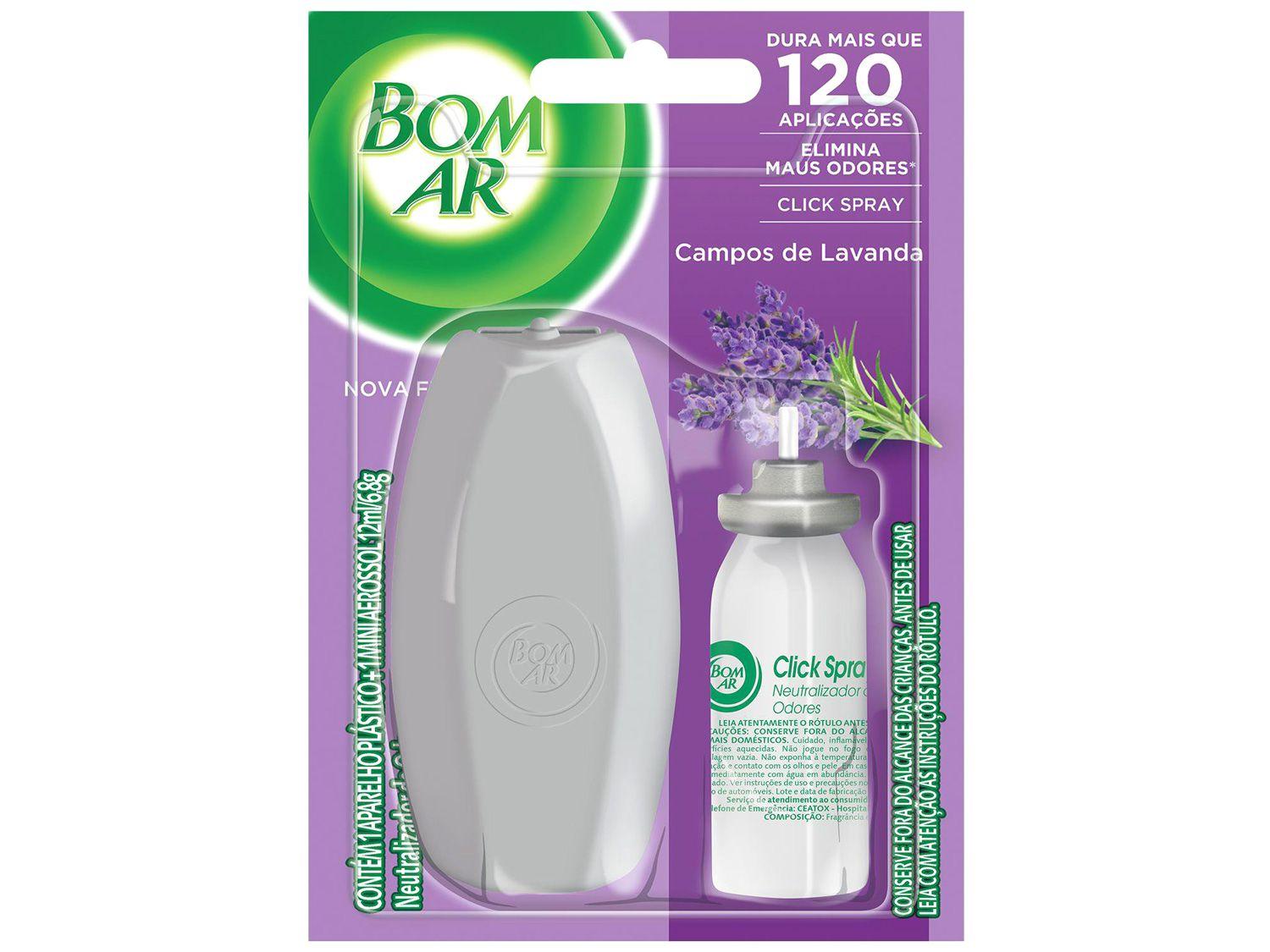 Bom Ar Air Wick Click Spray Aerossol Refil - Lavanda 12ml - Odorizador ...