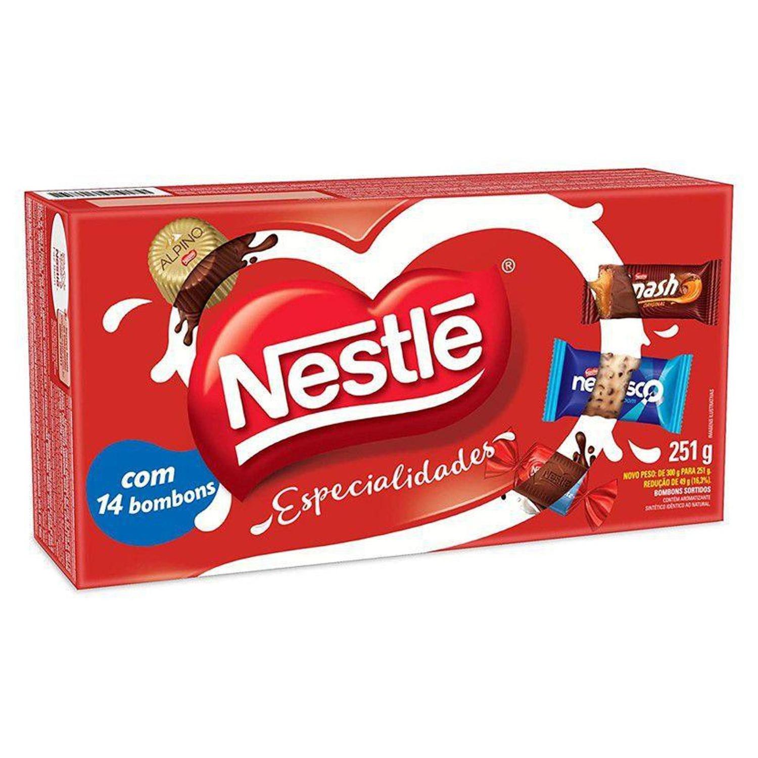 Bombom Nestle especialidades 251g - Nestlé - Chocolate / Barra de Chocolate - Magazine Luiza