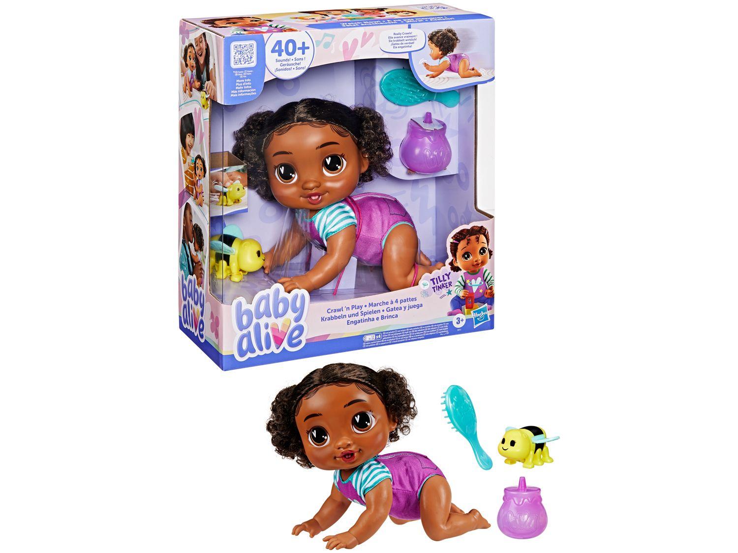 Boneca Baby Alive Engatinha e Brinca Tilly Tinker