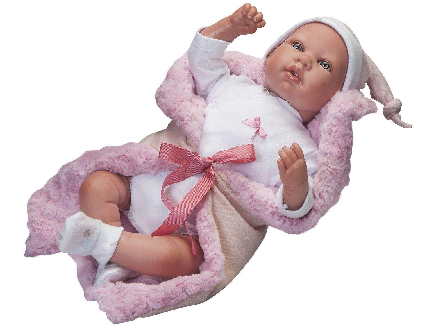 Boneca Bebê Reborn com Acessório - Baby Brink - Boneca Reborn ...