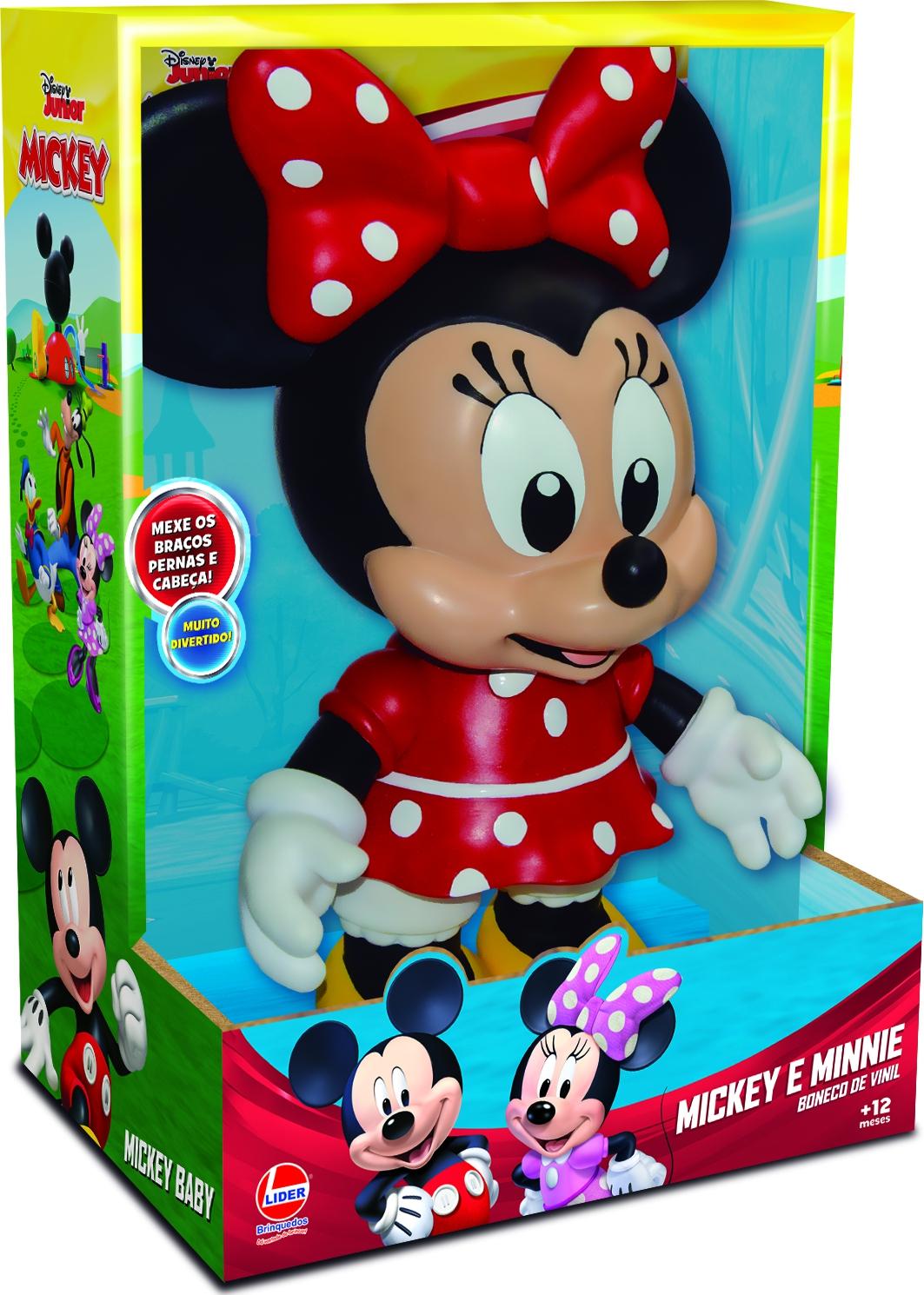 Boneca em vinil articulada minnie baby 27cm - Lider - Bonecas ...