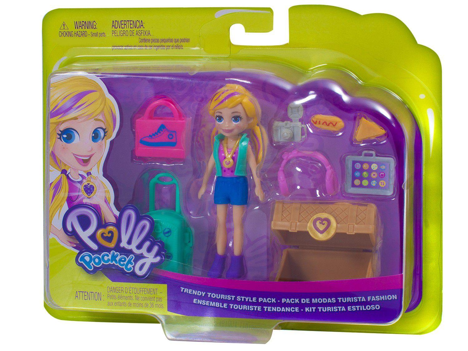 Boneca Polly Pocket Kit de Viagem - com Acessórios Mattel - Bonecas ...