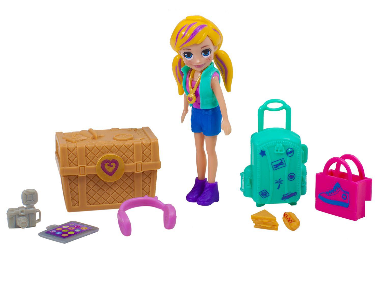 Boneca Polly Pocket Kit de Viagem - com Acessórios Mattel - Bonecas ...