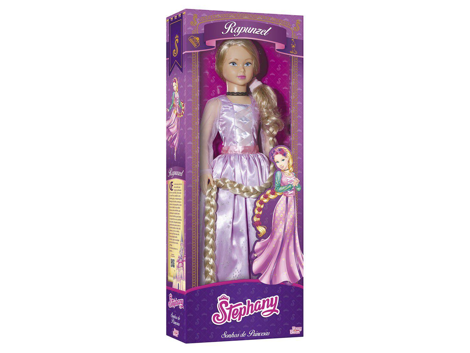 Boneca Sonhos de Princesas Stephany Rapunzel - Baby Brink - Bonecas ...