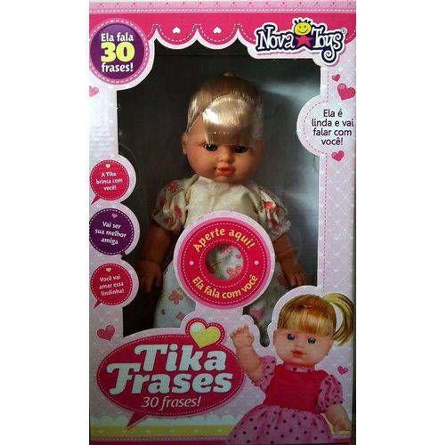 Boneca Tika Que Fala 30 Frases Brinquedo Infantil REF: 1028 - Nova toys ...