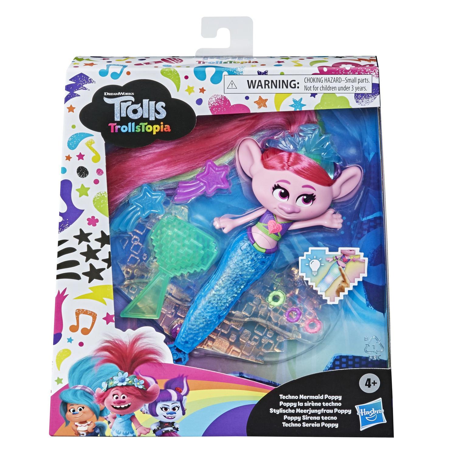Boneca Trolls Sereia Techno Poppy 23cm Hasbro - Bonecas - Magazine Luiza