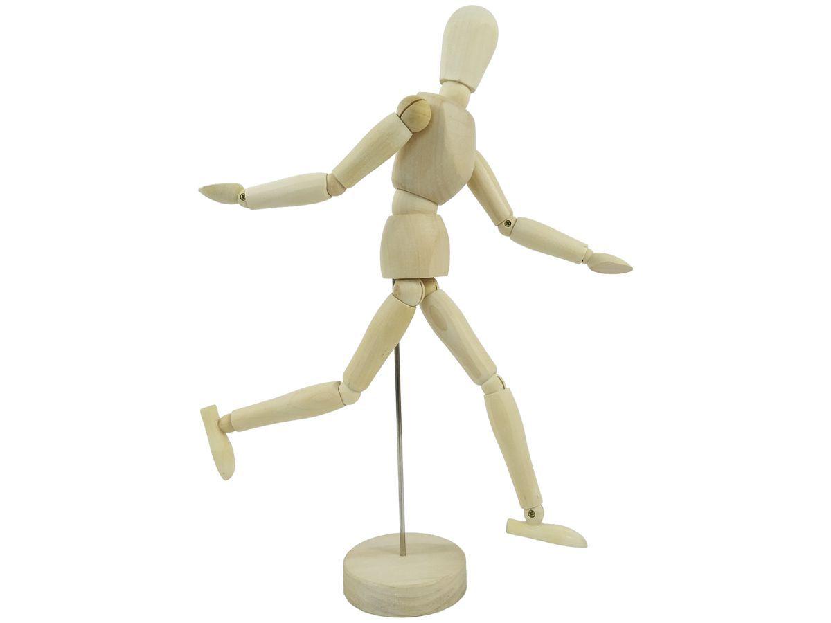 Boneco Articulado Grande 30cm De Madeira Modelo Humano Desenhos Moda ...