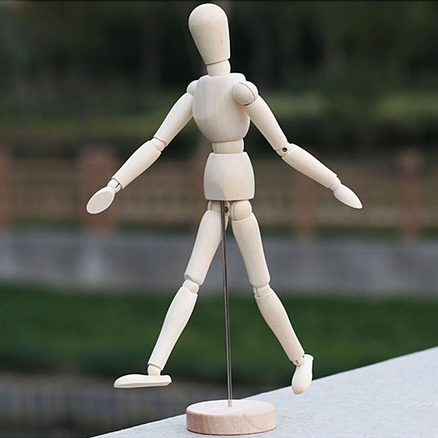 Boneco Articulado Madeira 30 cm - Desenho, Arte, Step Motion - Asilva ...