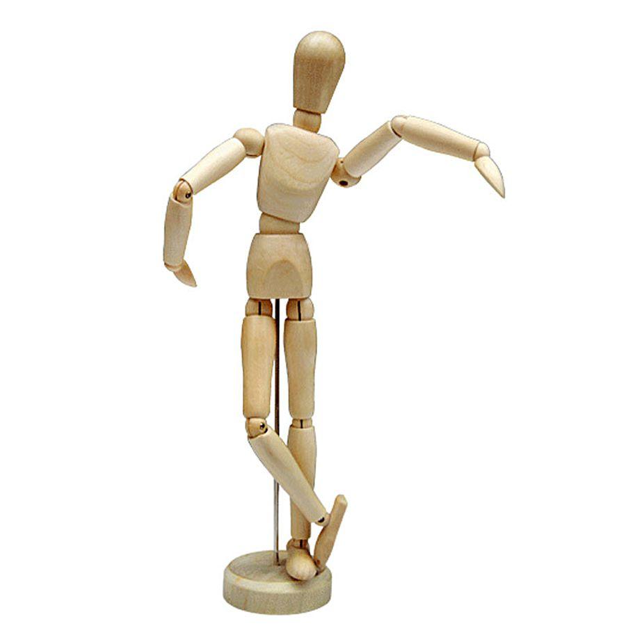 Boneco Articulado Madeira 30 cm - Desenho, Arte, Step Motion - Asilva ...