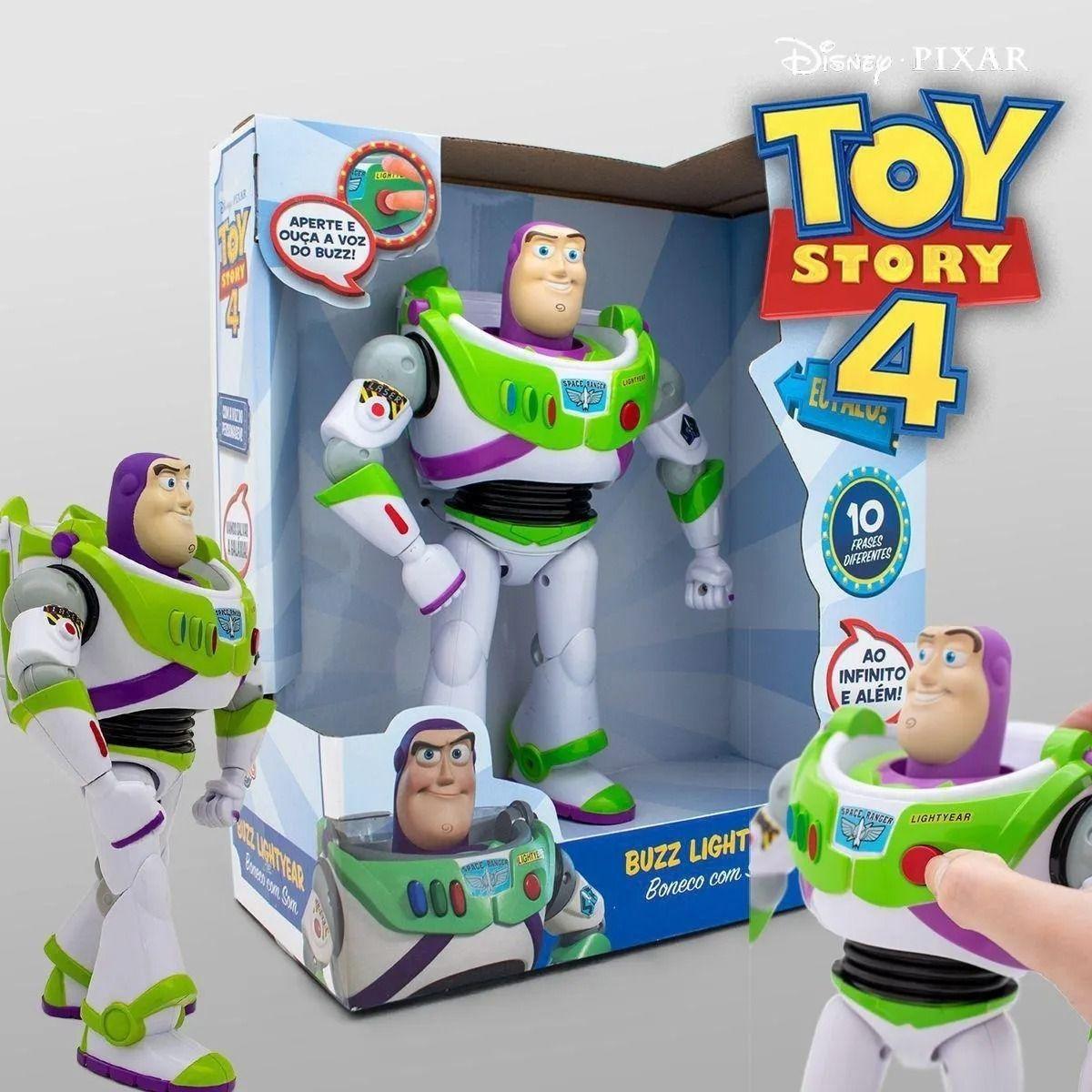 Boneco Buzz Lightyear Com Som Toy Story Disney - Etitoys - Bonecos ...