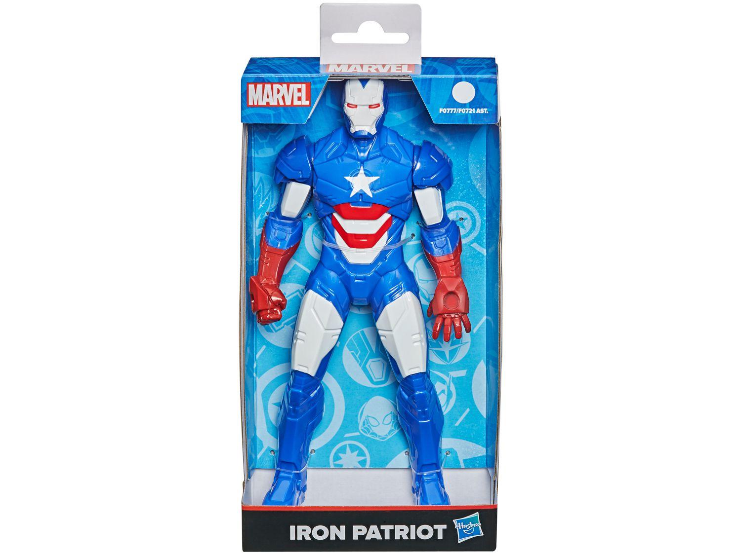Boneco Homem de Ferro Marvel Patriota de Ferro 24cm Hasbro