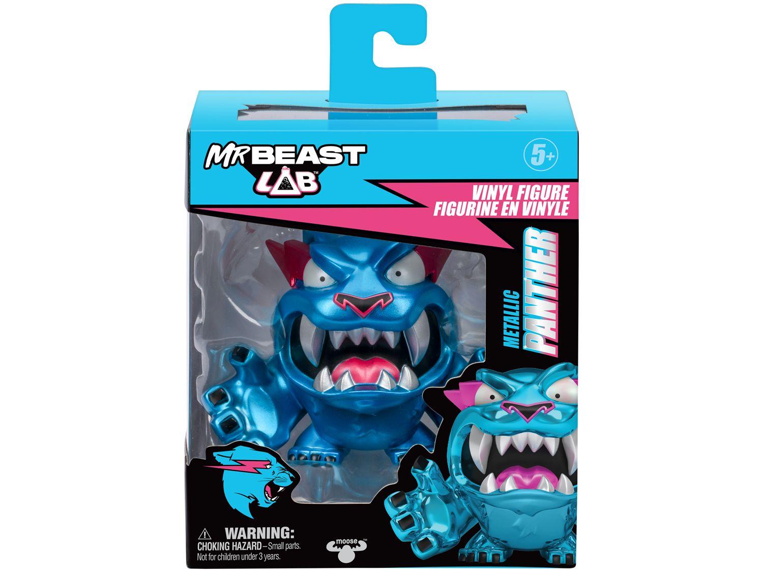 Boneco MrBeast Lab Pantera Metálica 9cm Candide