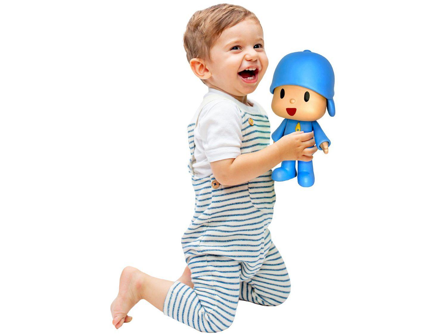 Boneco Pocoyo Rir e Aprender 30cm Cardoso Toys