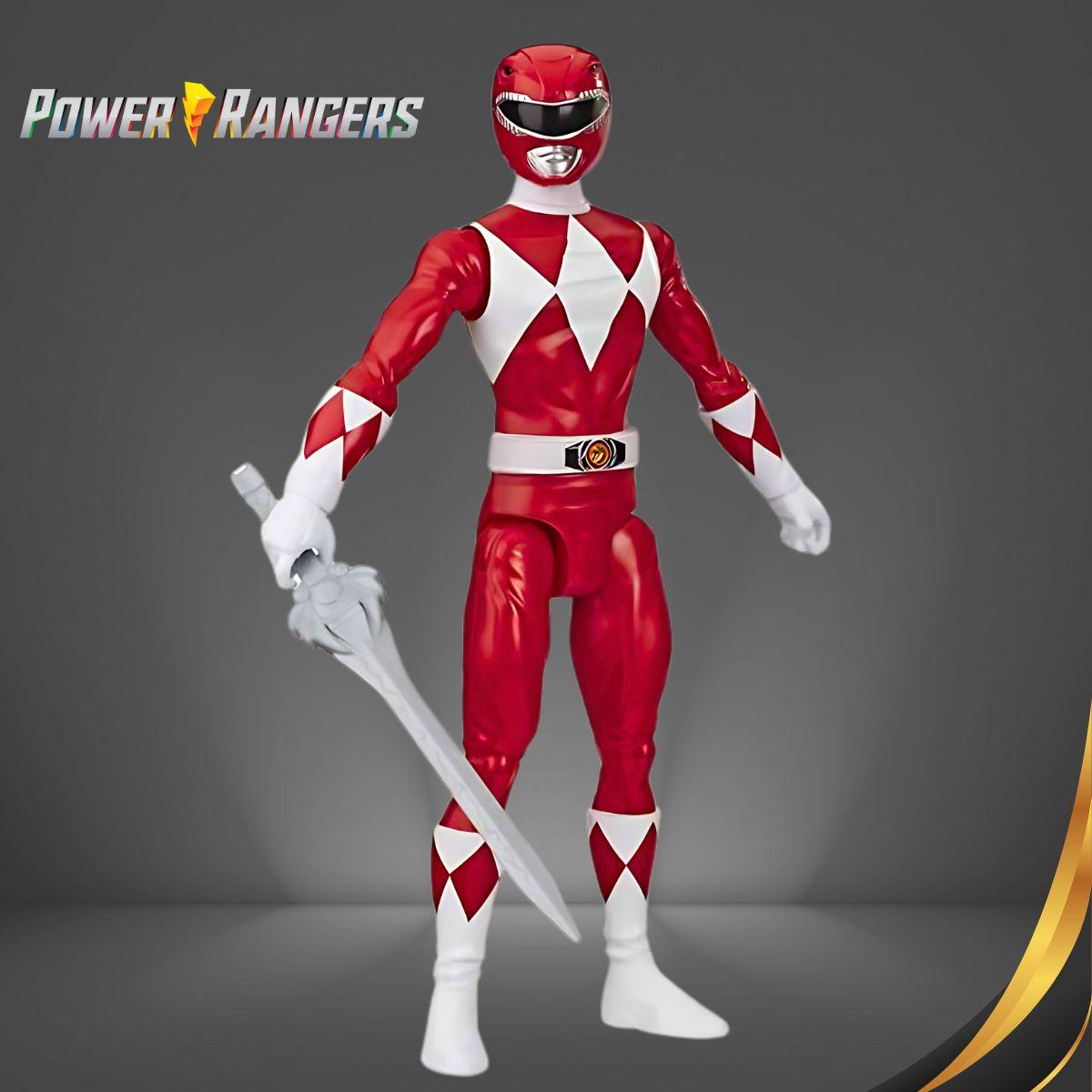 Power Rangers Mighty Morphin Ranger Vermelho - Figura de 30 cm - E8665 ...