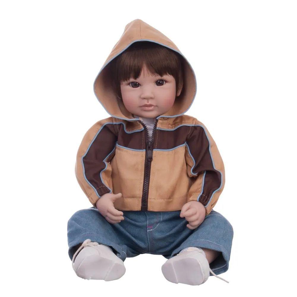 Boneco Realista Reborn Laura Doll Menino Boy Original Lindo - Shiny ...