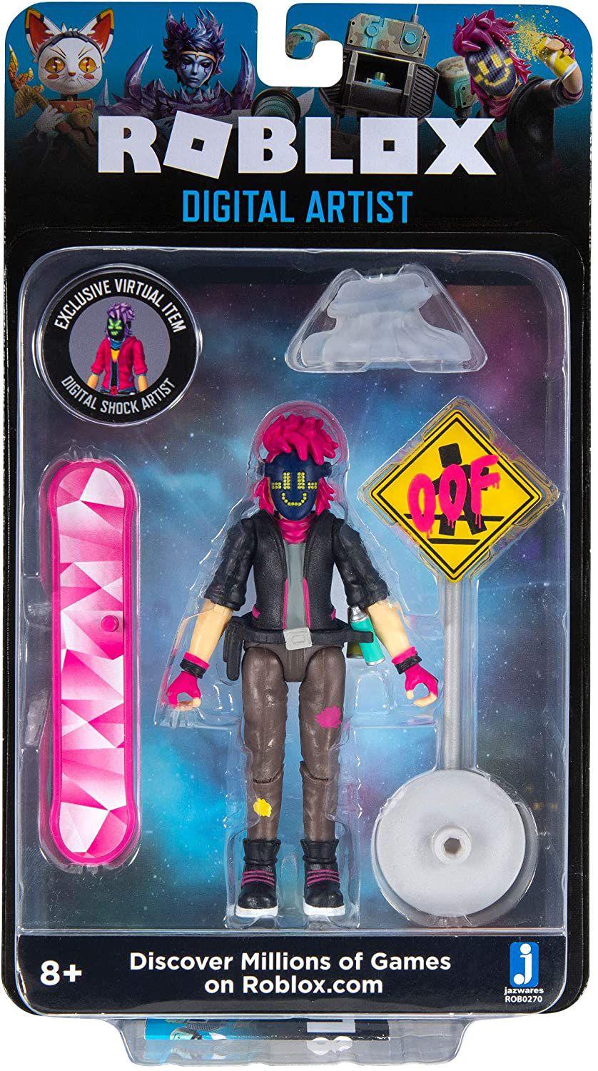 Boneco Roblox - Digital Artist e Acessórios + Código Virtual - Jazwares ...