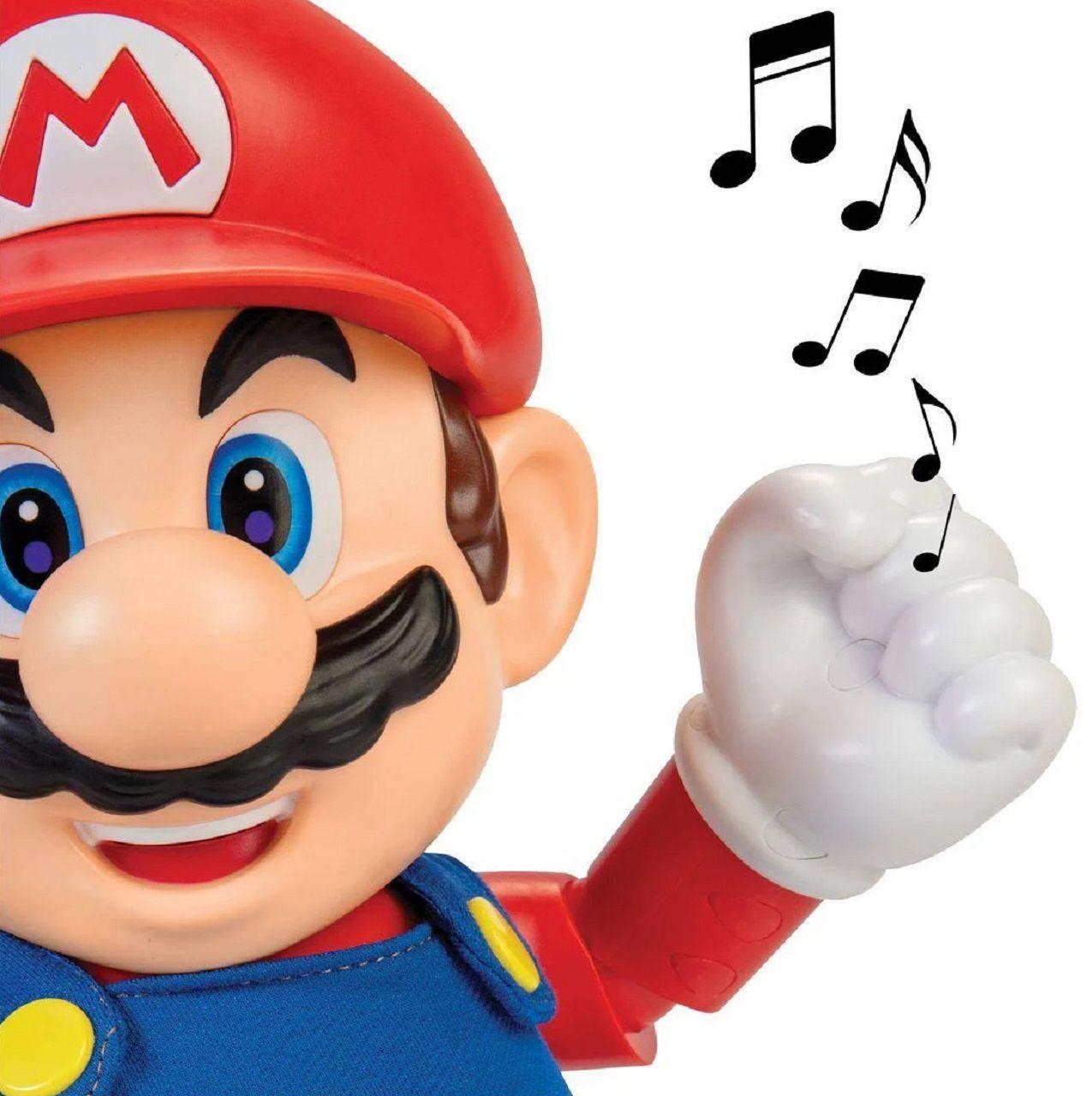 Boneco Super Mario Bros Articulado Com Som e Falas 30cm - CANDIDE ...