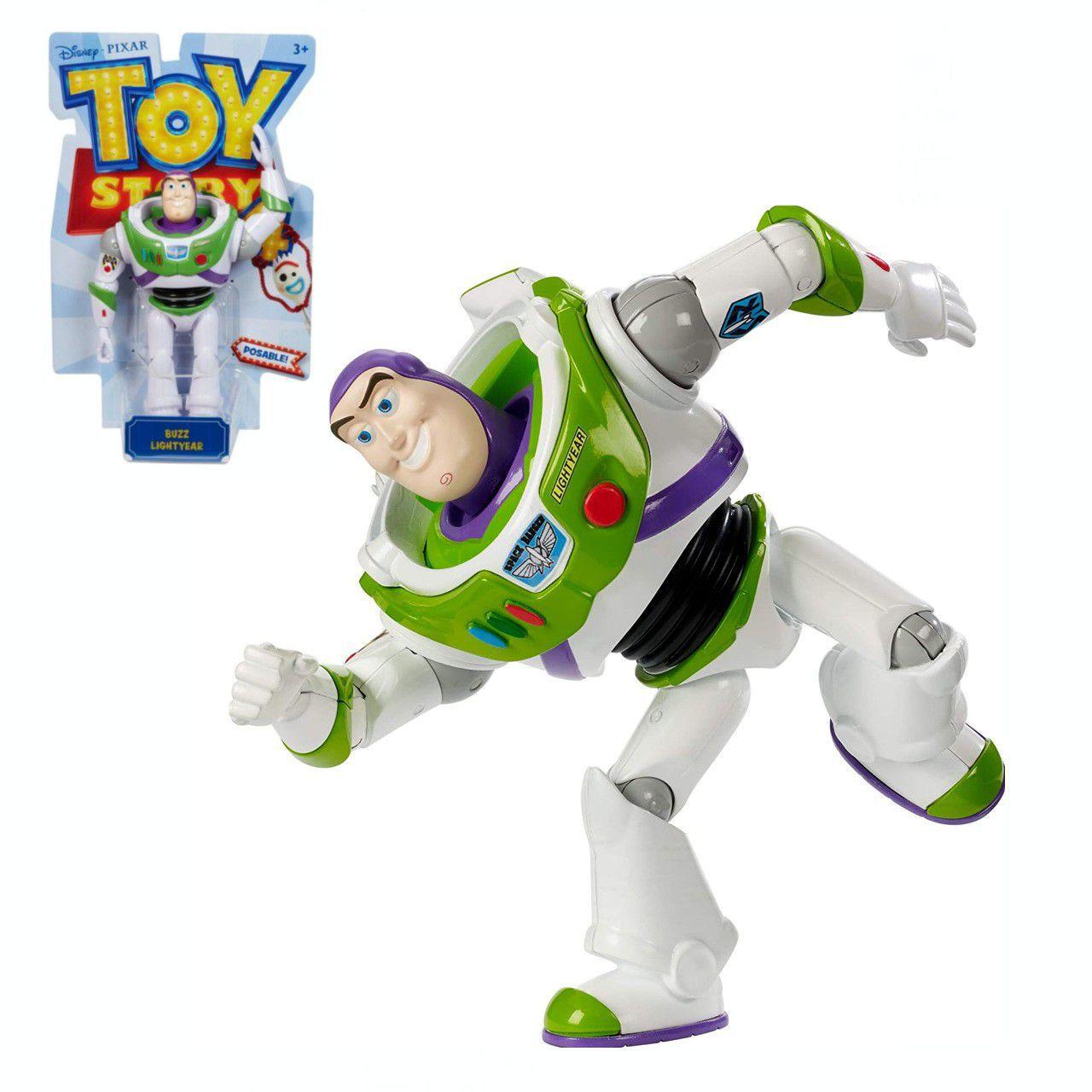 Boneco Toy Story - Buzz Lightyear 18cm - Disney Pixar Mattel - Bonecos ...
