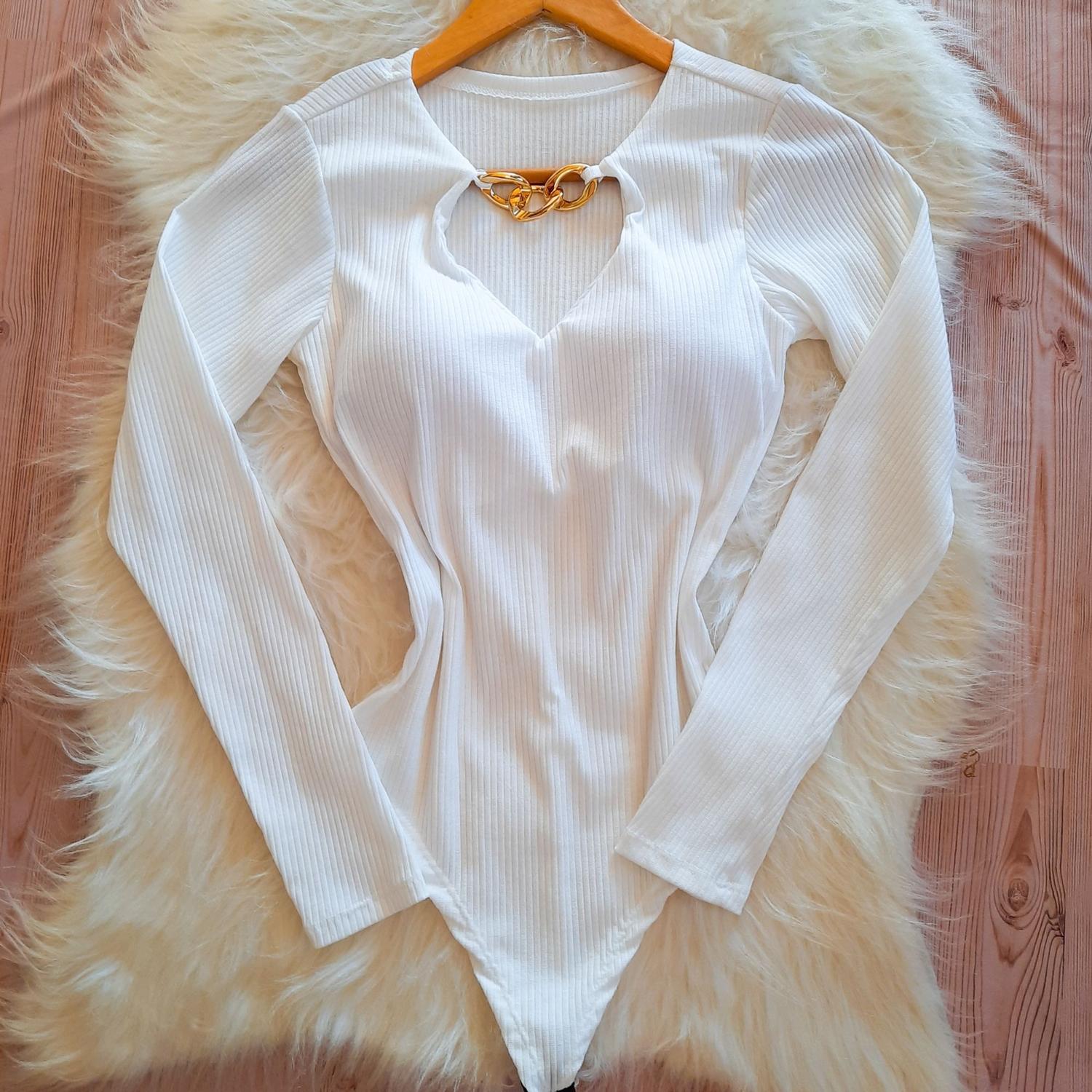 Bory body manga longa canelado com bojo - Body Feminino - Magazine Luiza