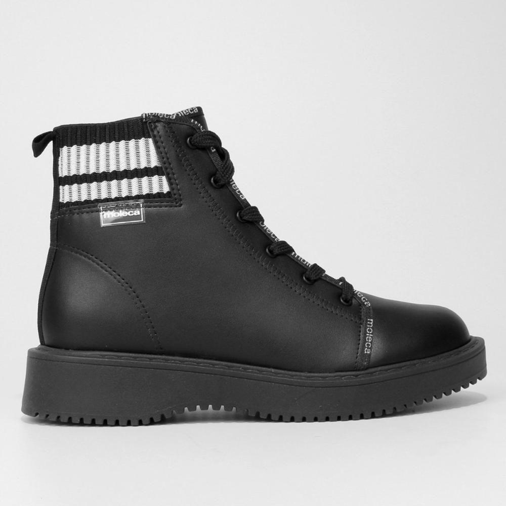 Bota Coturno Cano Curto Moleca Elástico Feminina - Coturno Feminino ...