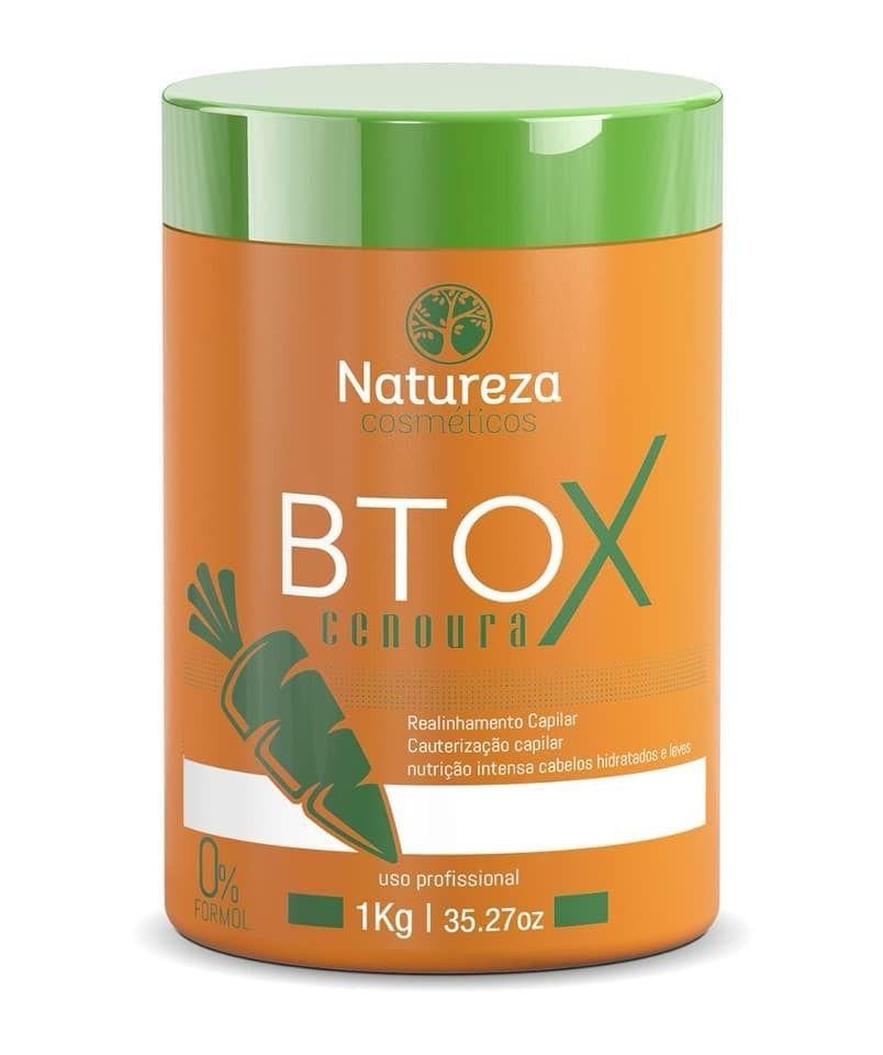 Botox De Cenoura Redutor De Volume Sem Formol Natureza Cosméticos 1kg