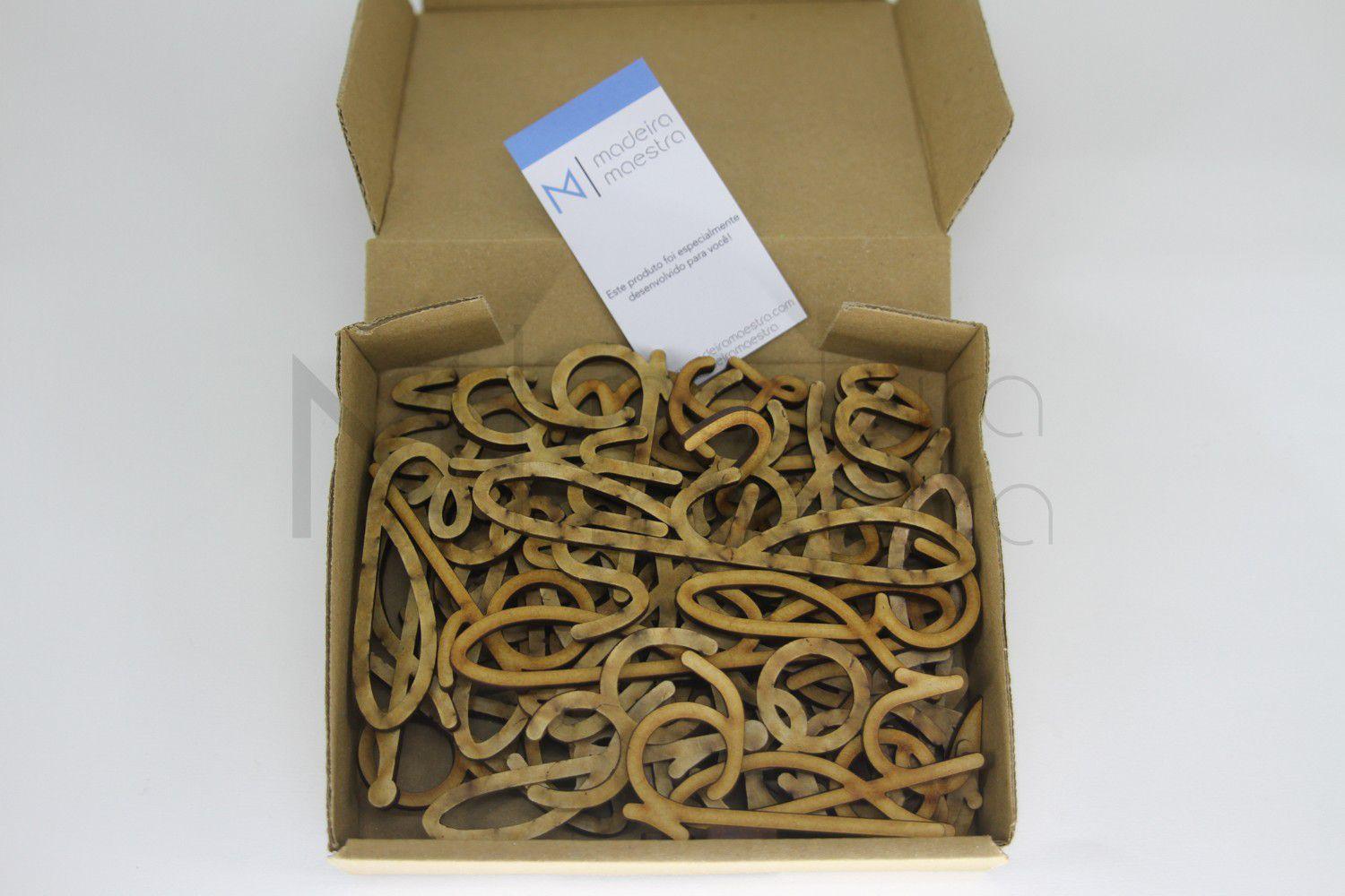 Box Letras Cursivas Minúsculas - Madeira Maestra - Letras, Números e ...