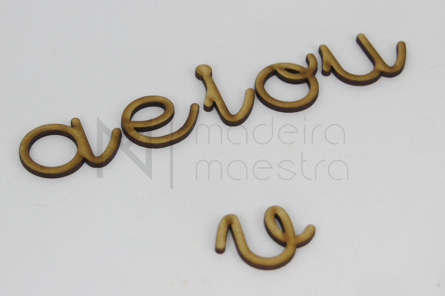 Box Letras Cursivas Minúsculas - Madeira Maestra - Letras, Números e ...