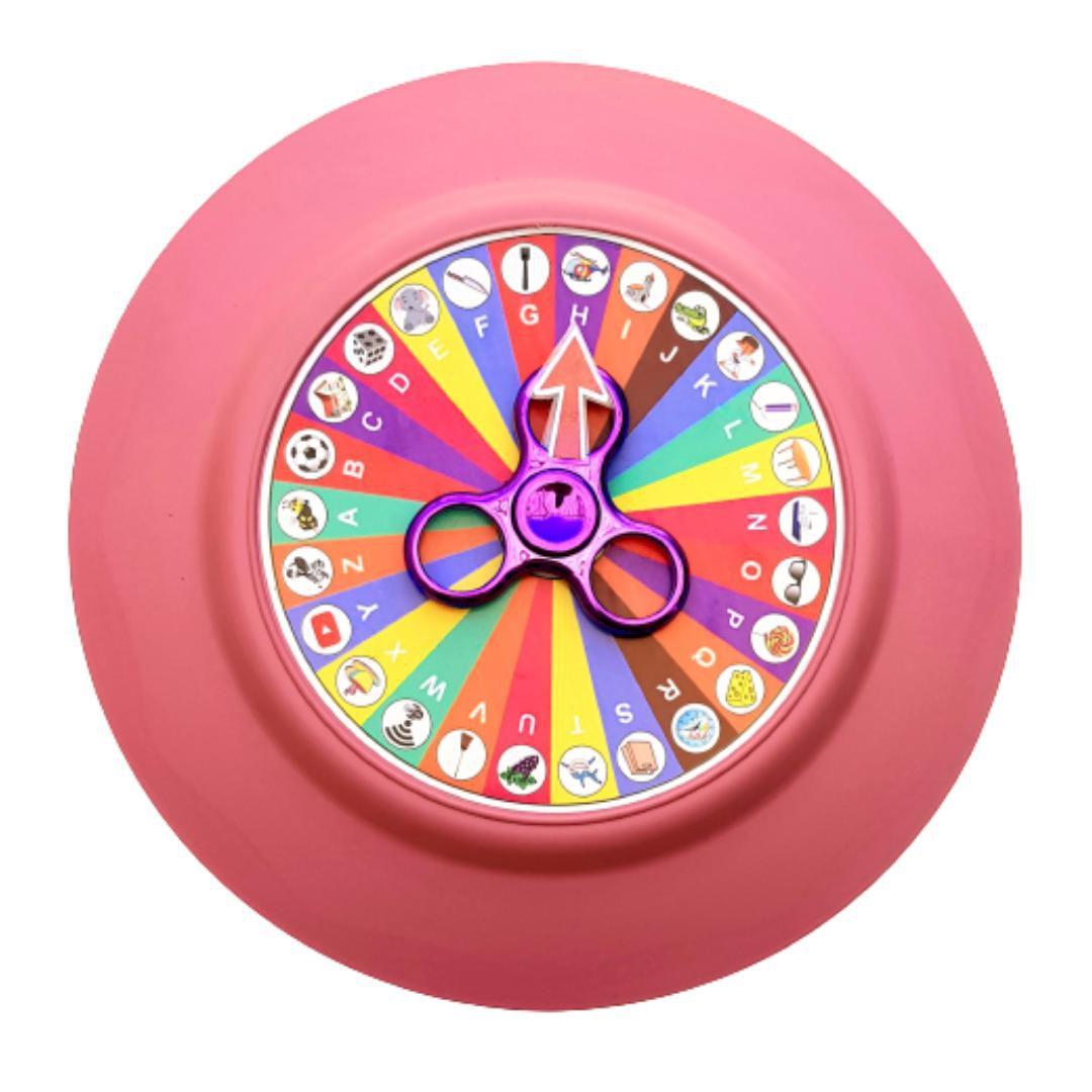 Brinquedo Educativo Roleta do Alfabeto + 156 letras soltas em eva ...