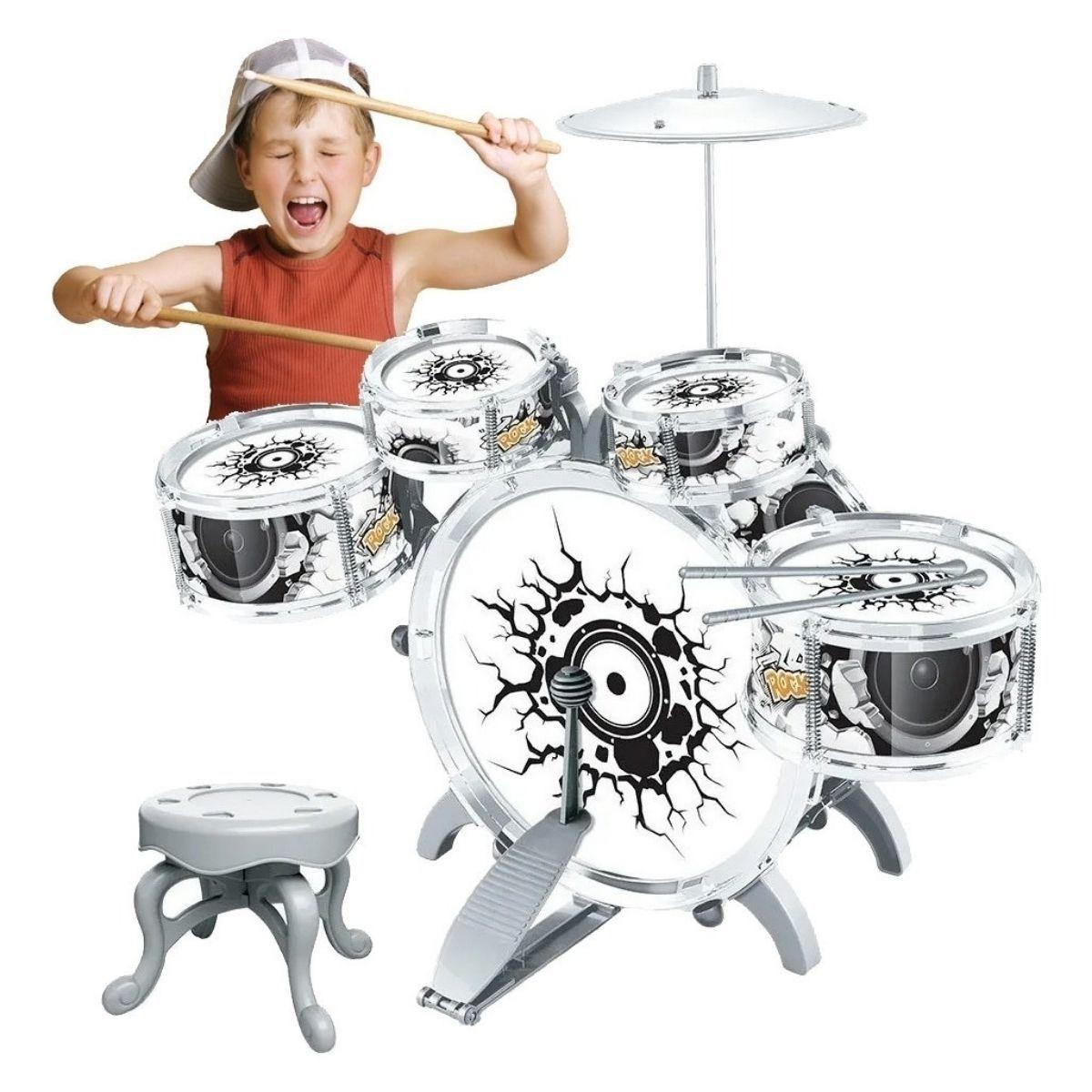 Brinquedo Musical Bateria Infantil Rock Party Dmt-5366 - Meinino e ...