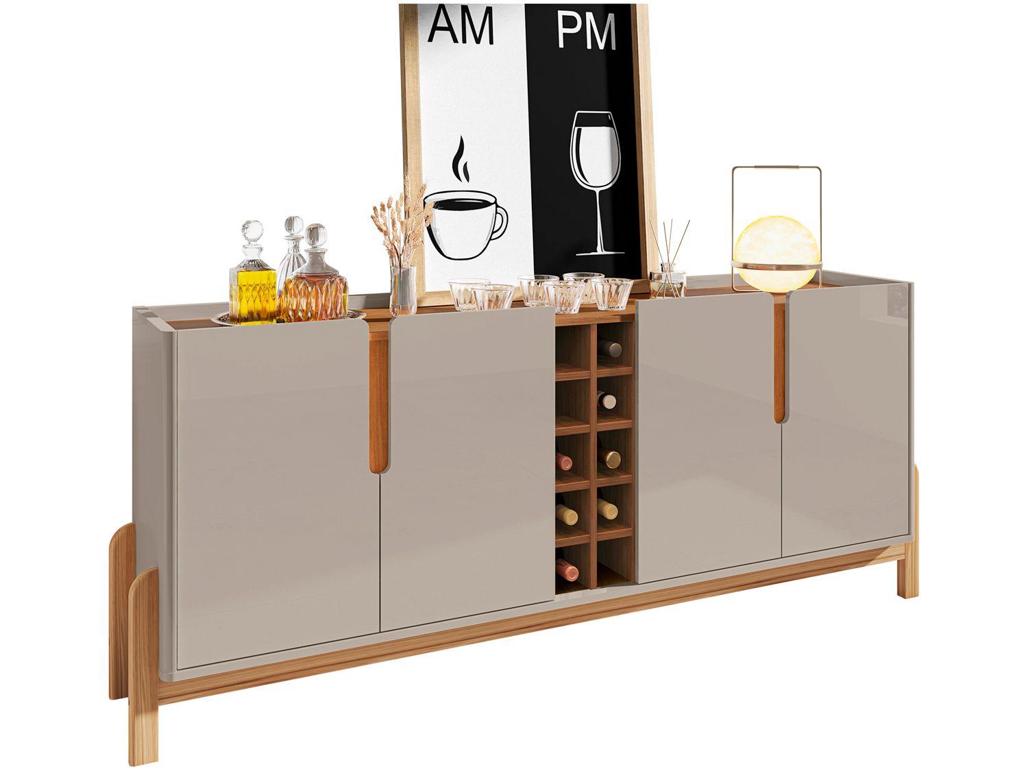 Buffet Moderno com Adega 4 Portas Casa D Lizz