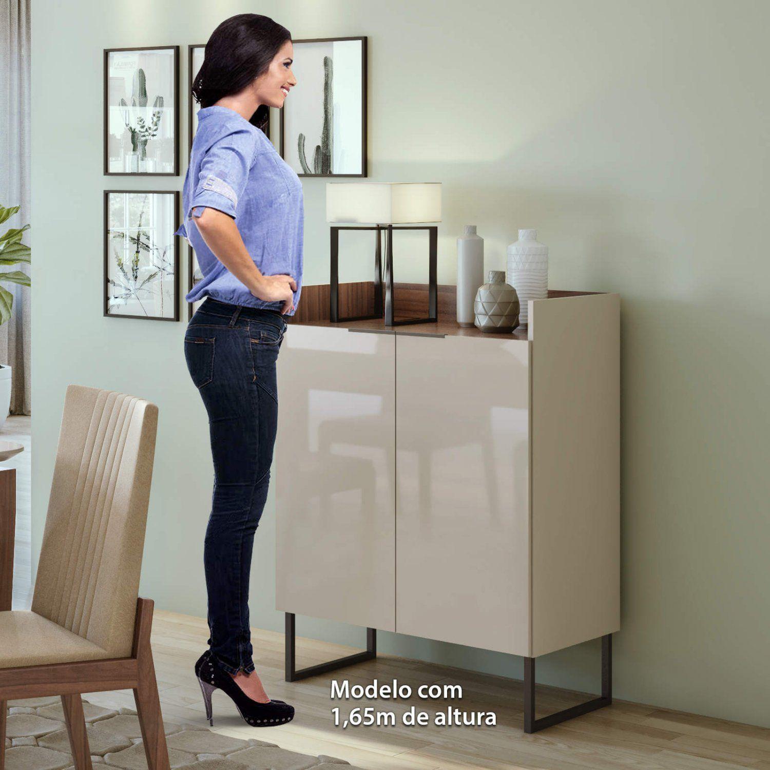 Buffet Multiuso 2 Portas Aries Móveis Lopas - Buffet e Balcão para Sala ...