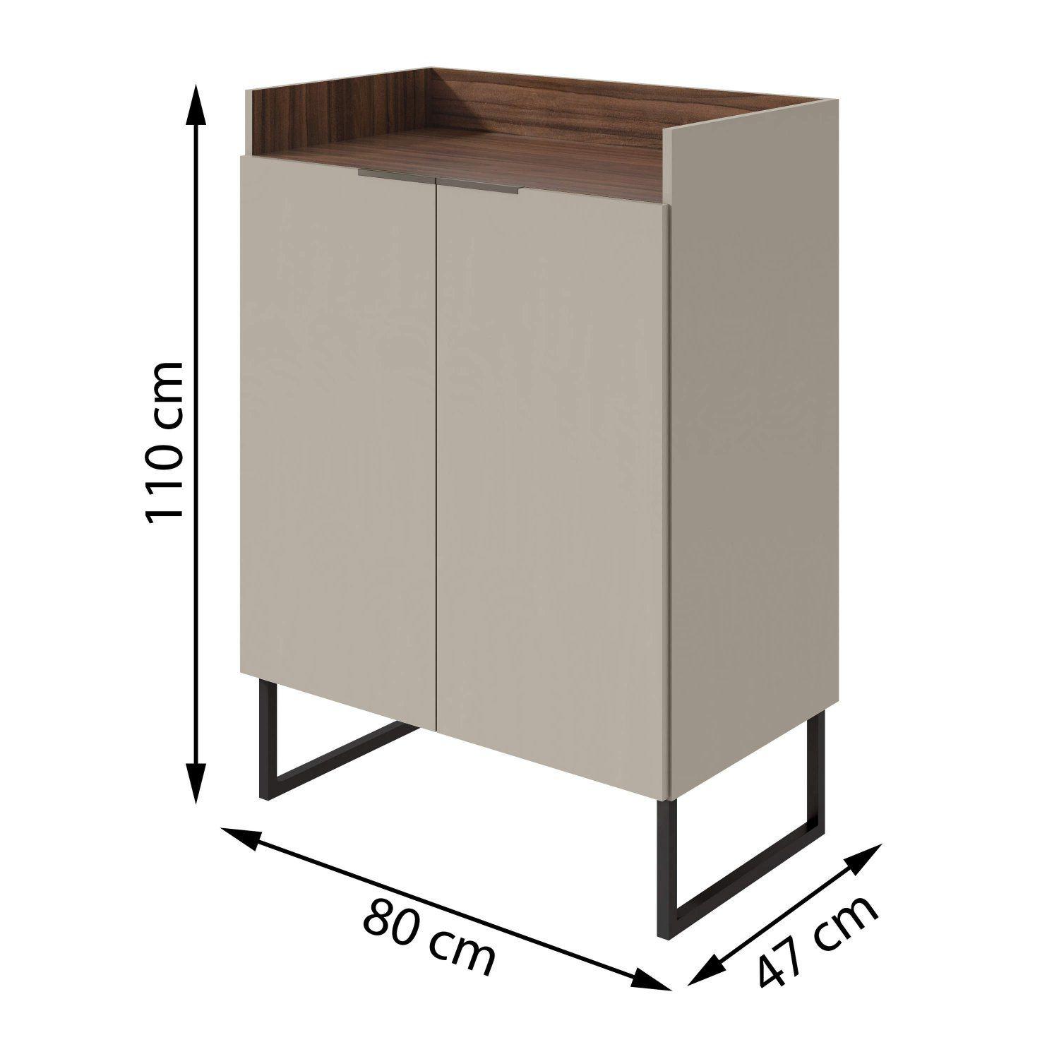 Buffet Multiuso 2 Portas Aries Móveis Lopas - Buffet e Balcão para Sala ...