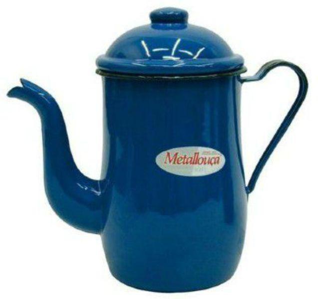 Bule Tradicional Esmaltado 900 Ml Metallouça Azul - Metallouca - Bules ...