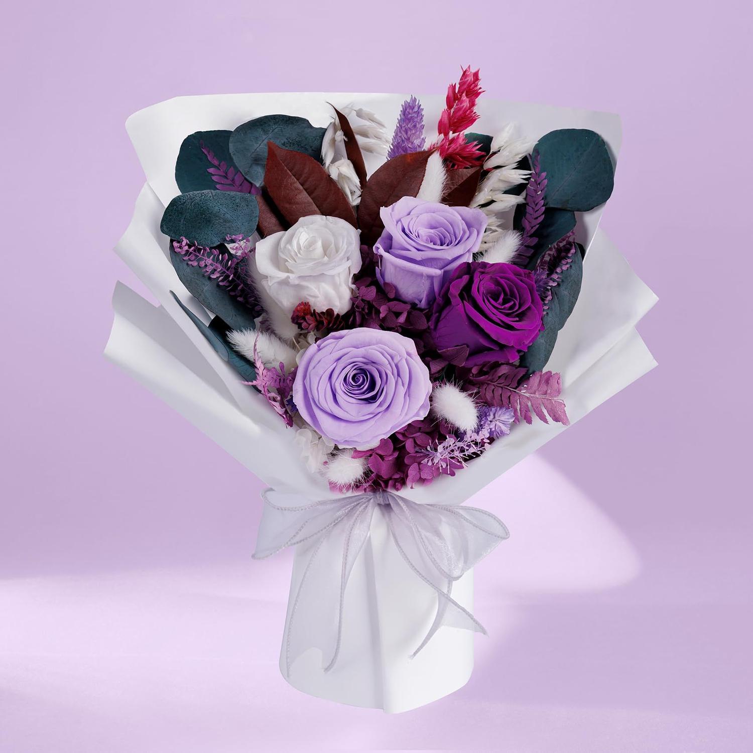 Flores Rosas Roxas