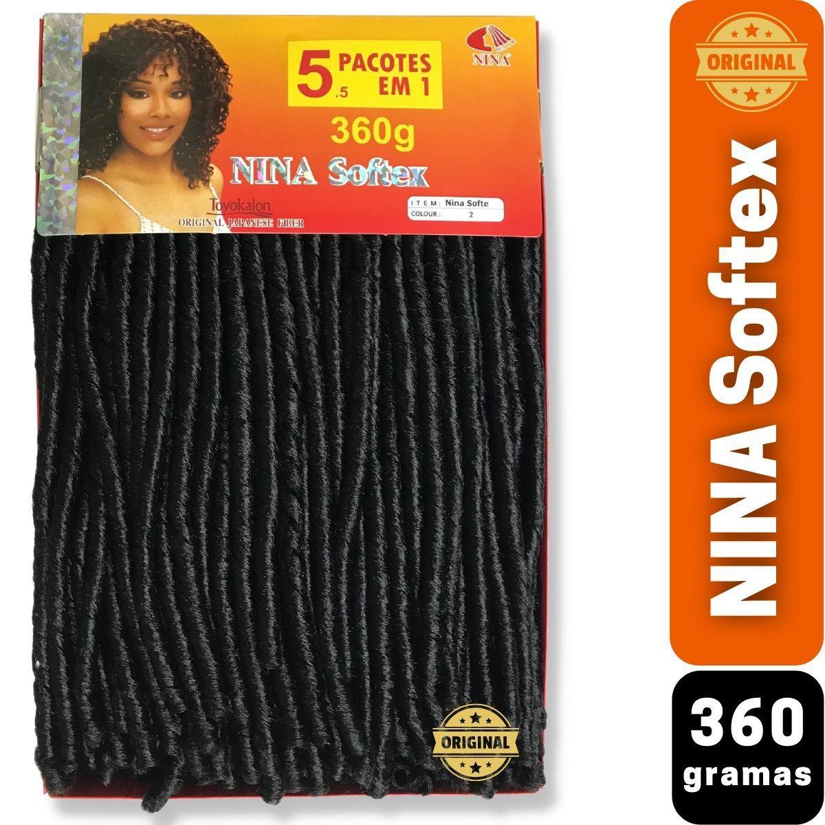 Cabelo Cacheado Nina Softex Pacotão 360 g Original Crochet Braid Pacote ...