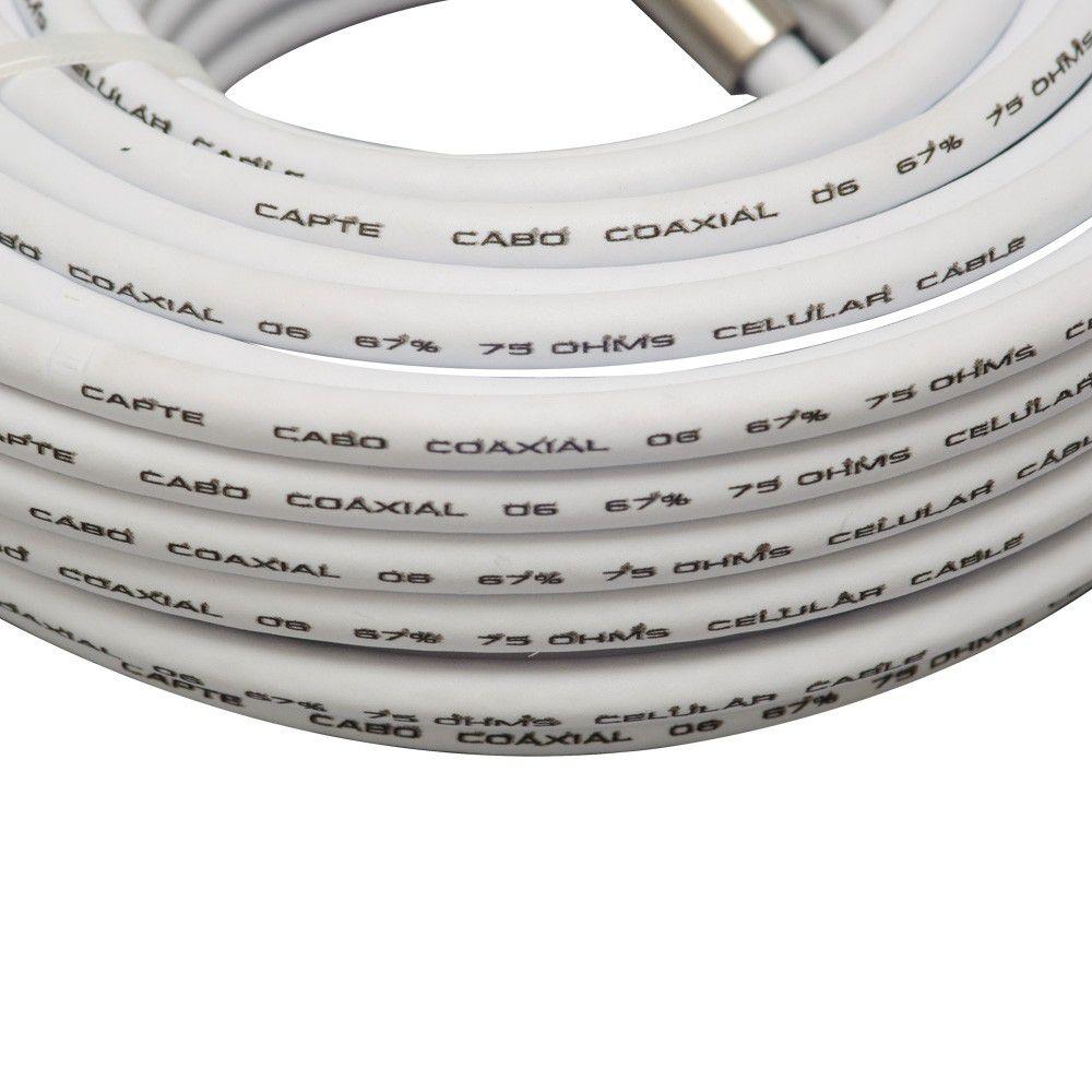 Cabo Coaxial para Televisão Capte - 2 metros - Cabo Coaxial - Magazine ...