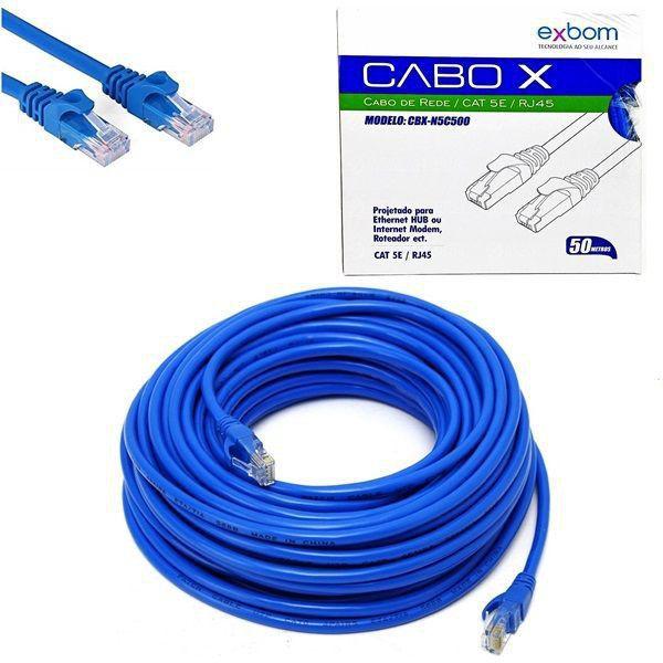 Cabo De Rede Rj45 50 Metros Exbom Cbx-n5c500 - Cabo de Rede - Magazine ...