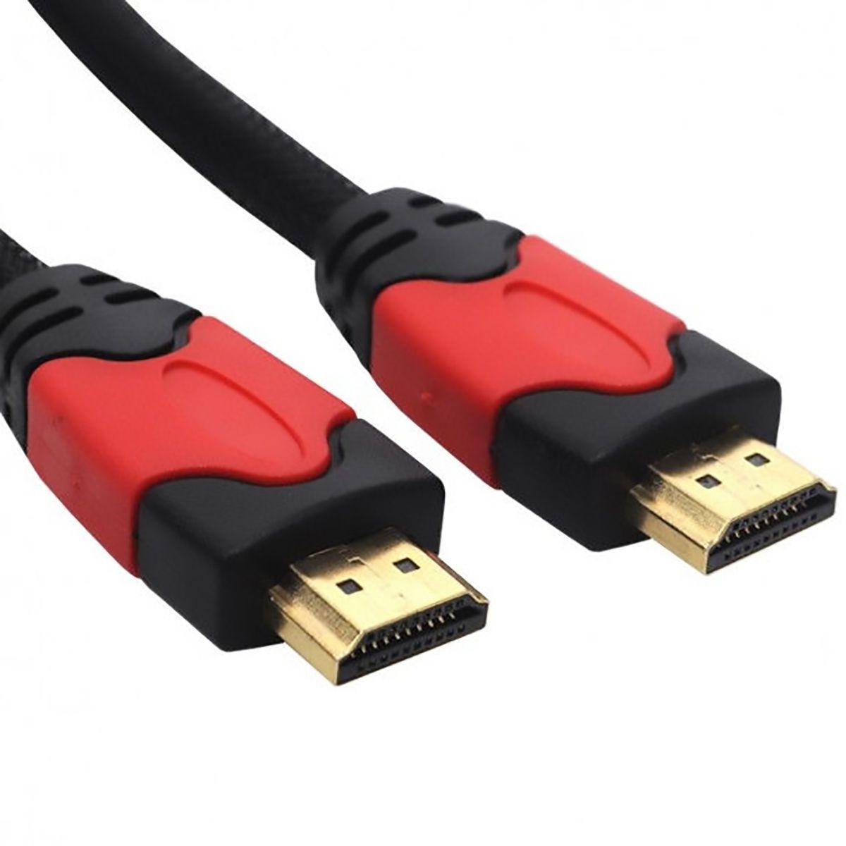Cabo HDMI 1.8 metros Versão 1.4 Blindado com Malha de Nylon e Filtro ...