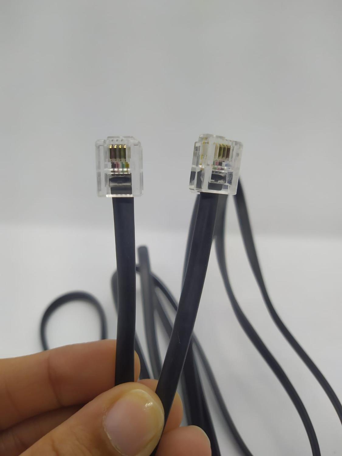 Cabo Liso Com Conector Rj11 Para Telefone 1,50 Metros - SIX - Cabo de ...